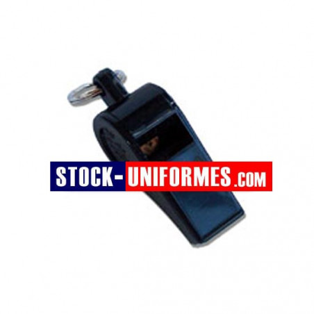 Sifflet gendarmerie plastique noir